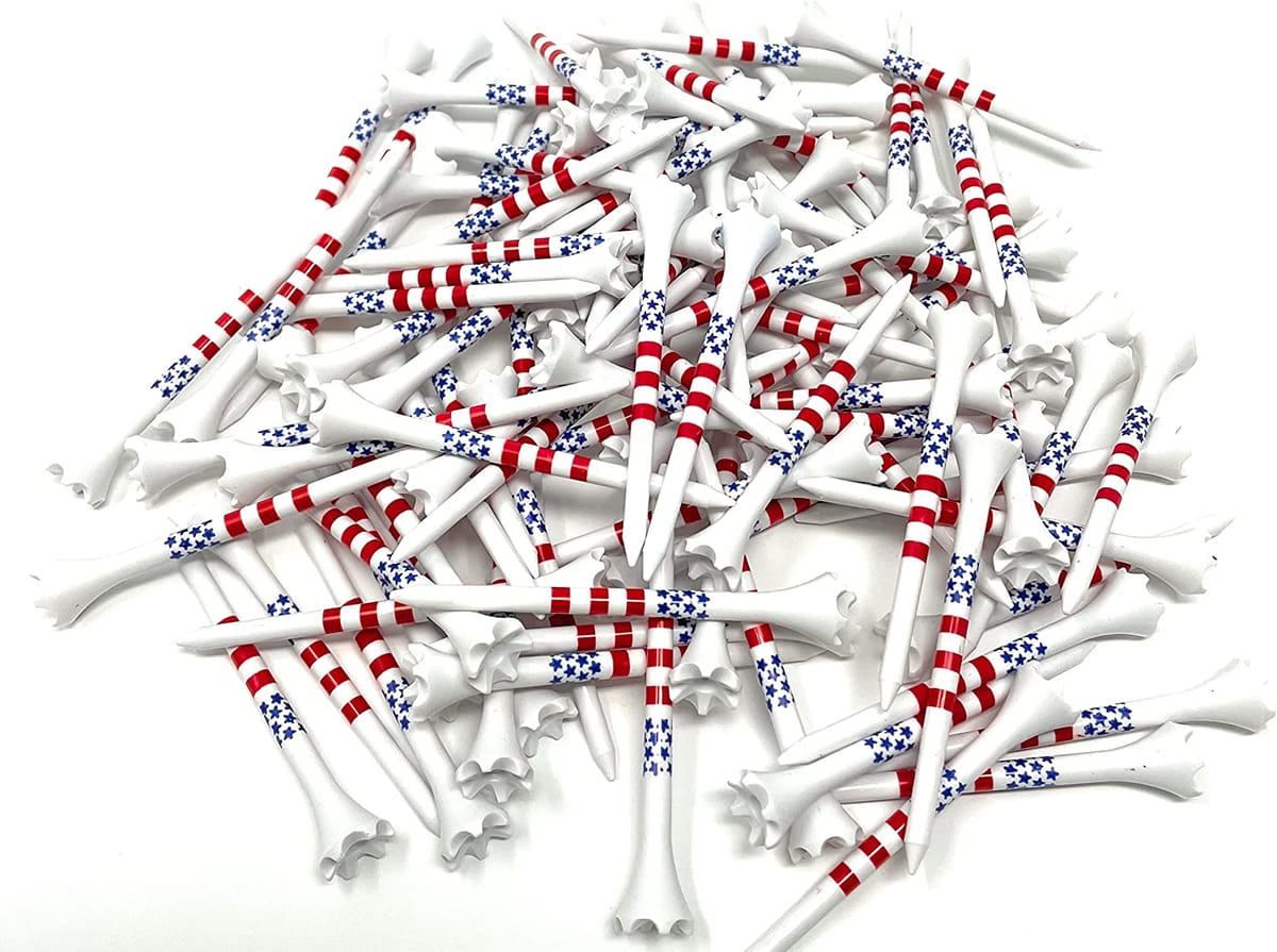 NorthPointe 3 ¼” USA Stars and Stripes American Flag Golf Tees